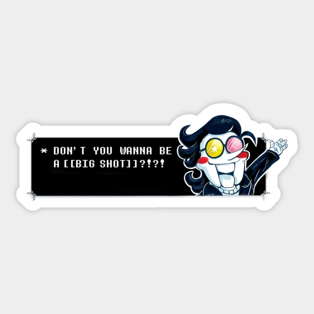 Spamton Textbox Black - Deltarune - Sticker | TeePublic