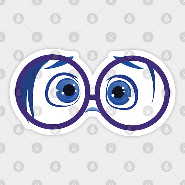 sadness inside out - Inside Out 2 - Sticker | TeePublic