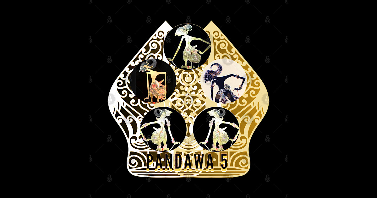 wayang pandawa - Wayang Kulit - Sticker | TeePublic