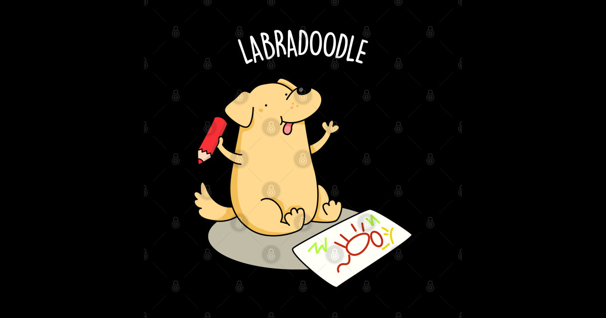 Labradoodle Cute Labrador Dog Pun - Labrador Puns - Posters and Art ...