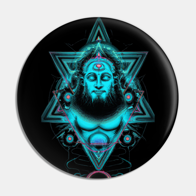 DMT God Head (without square background) - Dmt - Pin | TeePublic