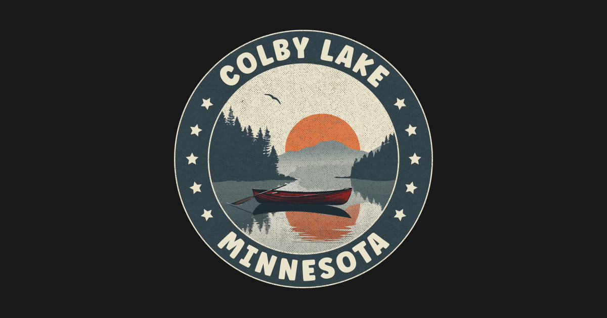 Colby Lake Minnesota Sunset - Colby Lake - T-Shirt | TeePublic