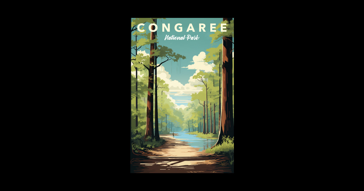 Congaree National Park Travel Poster - Congaree - Magnet | TeePublic
