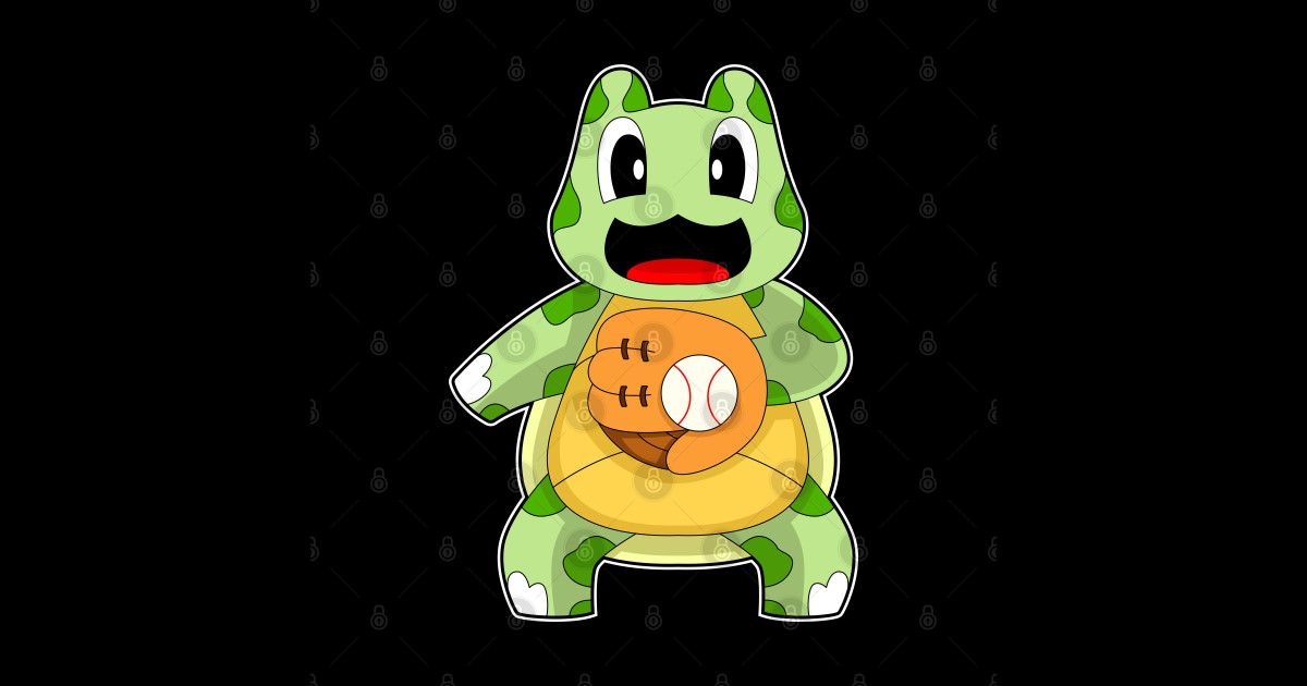 Turtle Baseball Baseball bat - Baseball - Sticker | TeePublic