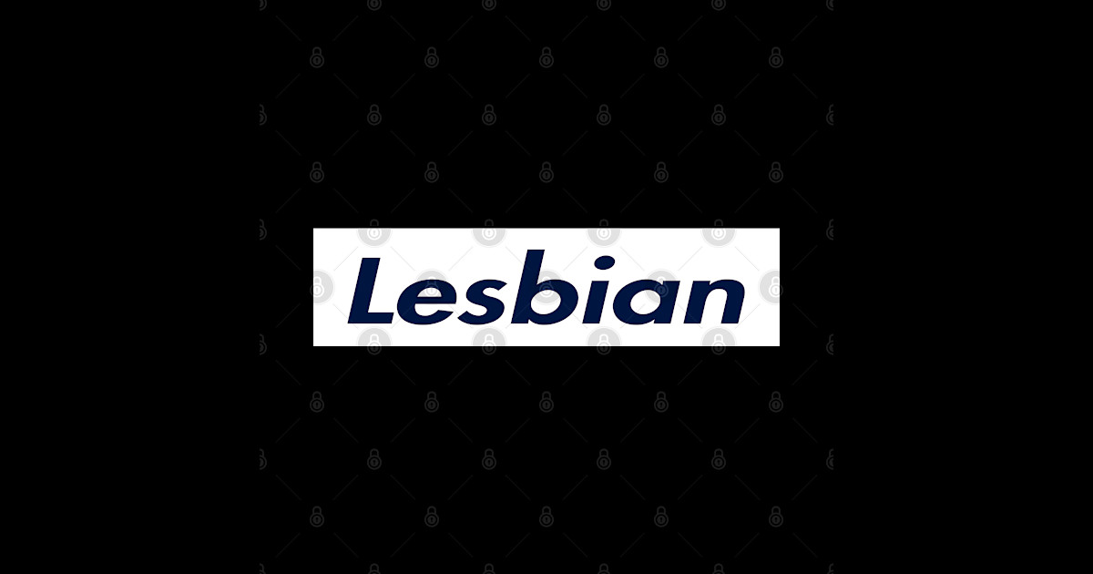 SUPER LESBIAN LOGO - Lesbian - Sticker | TeePublic