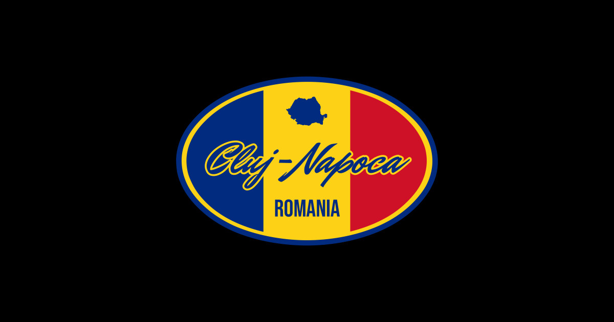 Cluj-Napoca Romania Oval Flag - Cluj Napoca - Sticker | TeePublic