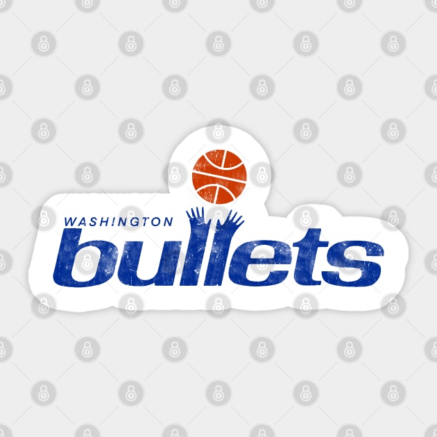 Vintage - Washington Bullets - Washington Bullets - Sticker | TeePublic