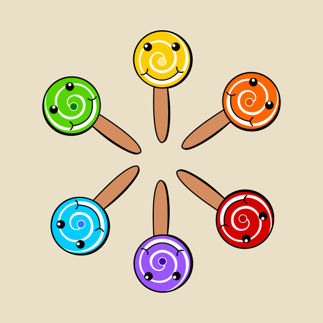 Lollipop Carousel - Cute Food - T-Shirt | TeePublic