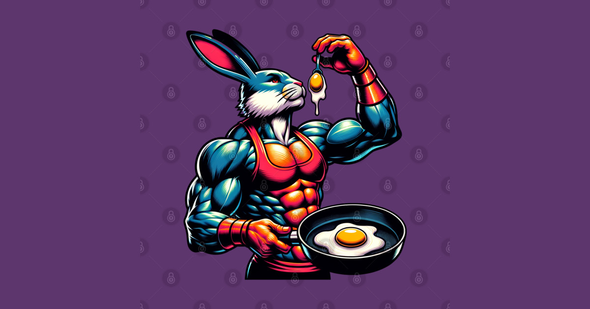 Fitness bunny. - Fitness - T-Shirt | TeePublic