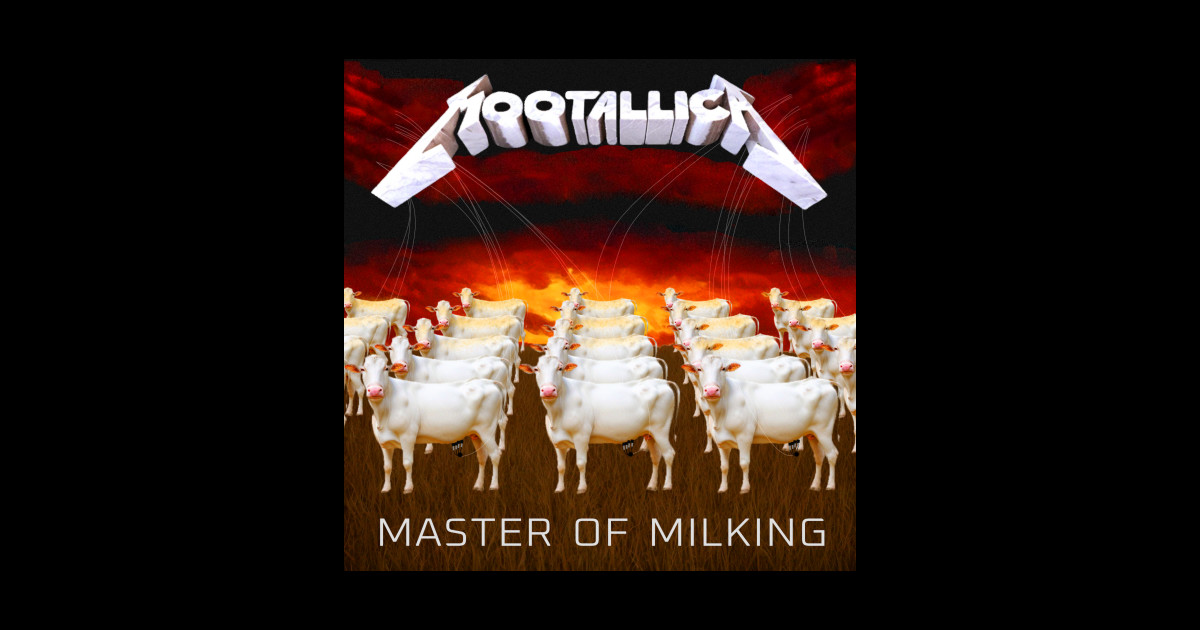 Mootallica: Master of Milking - Cow - Sticker | TeePublic