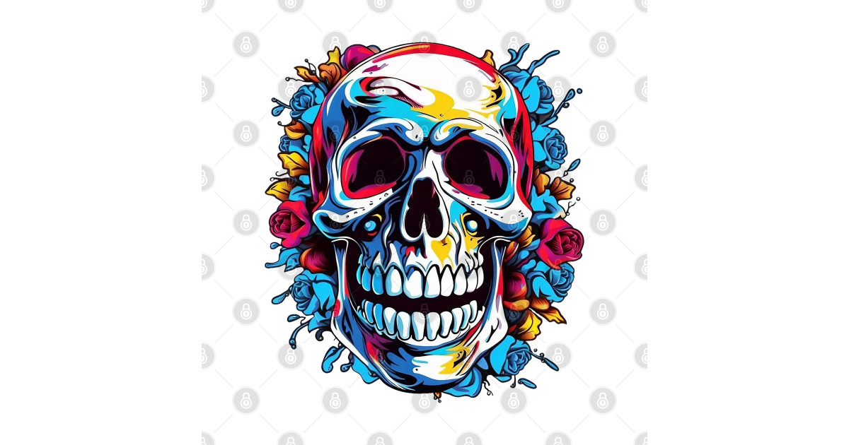 Skull T-Shirt - Skull Design - T-Shirt | TeePublic