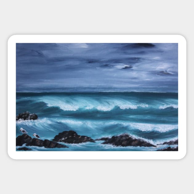 Stormy Sea, Grootjongensfontein, South Africa - Sea - Sticker | TeePublic