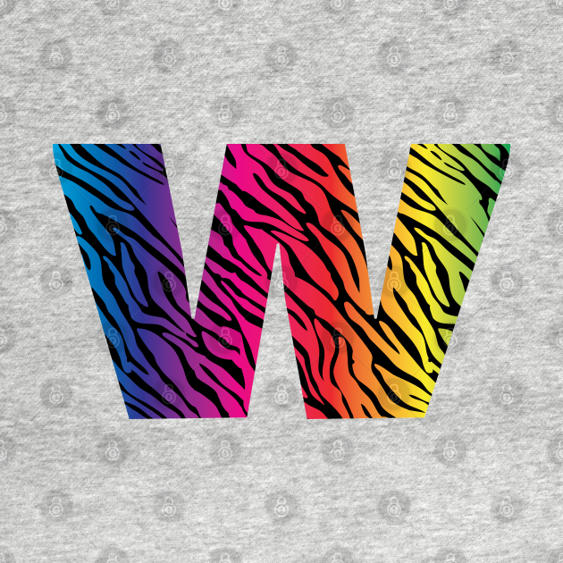 Letter W - Animal Print - Letter Animal Print - Kids T-Shirt | TeePublic