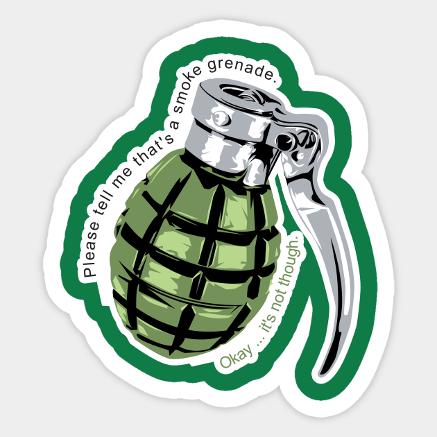 Smoke Grenade - Archer - Sticker | TeePublic