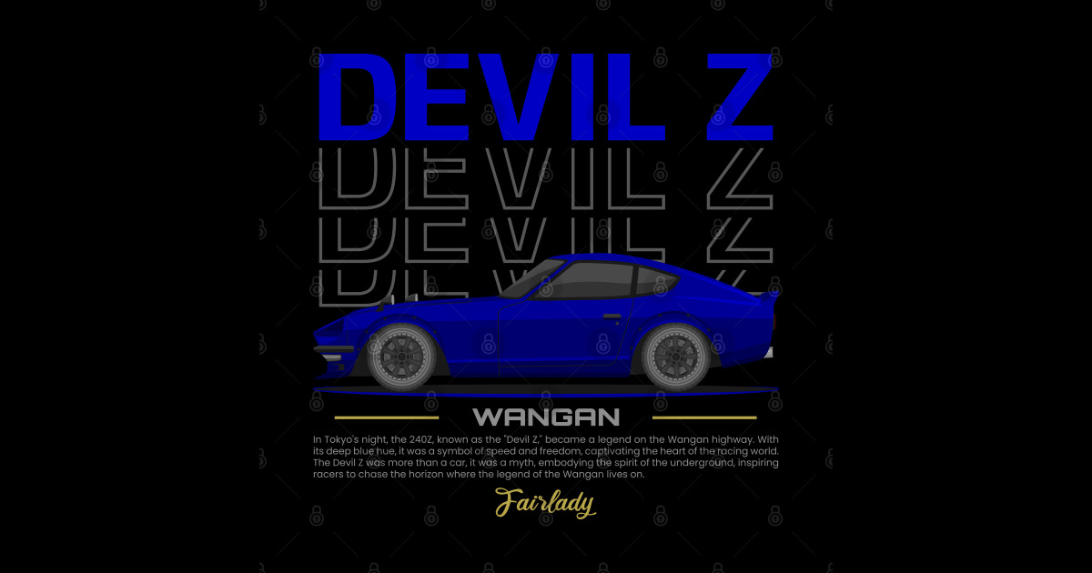 Wangan Devil Z Racing JDM Legend - Devil Z - Posters and Art Prints | TeePublic