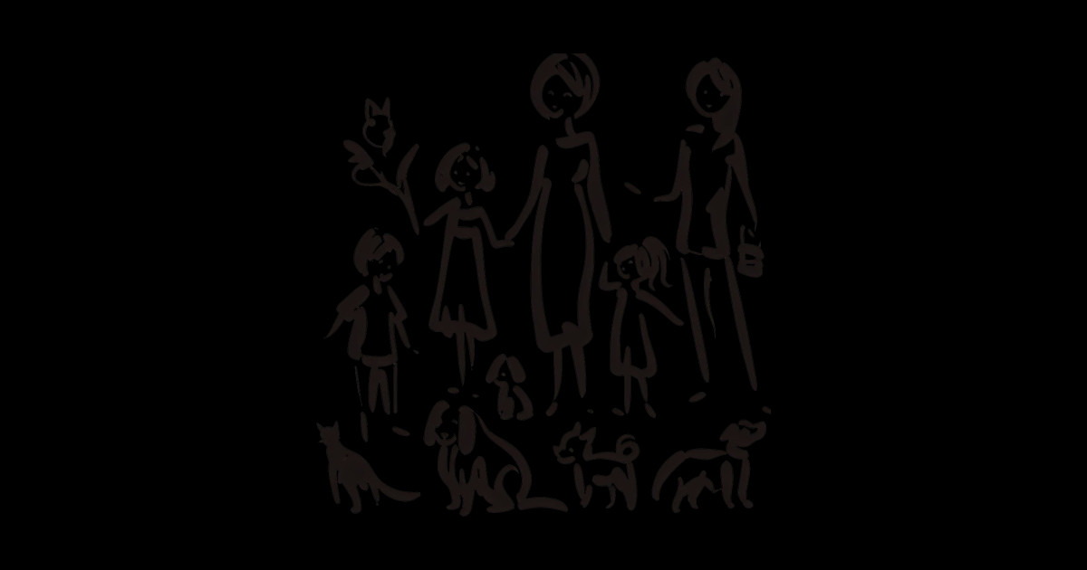 Stick figure family in black ink - Stick Figure - Posters and Art ...