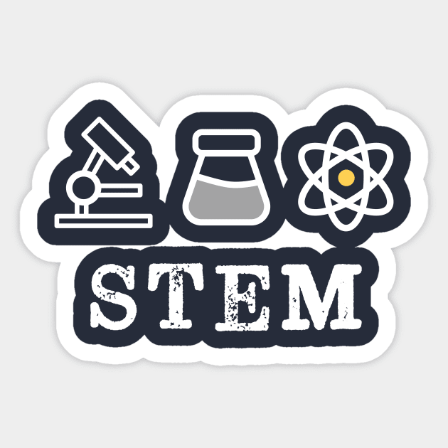 I Love Stem Retro Vintage - Stem - Sticker | TeePublic