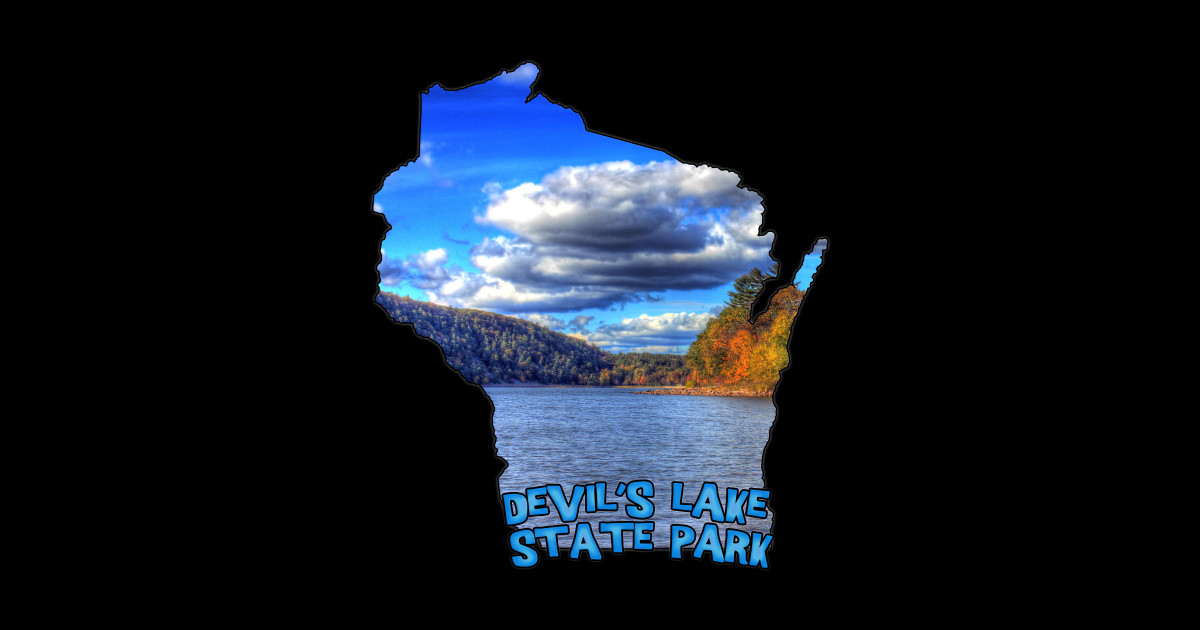 Wisconsin State Outline (Devil's Lake State Park) - Devils Lake State ...