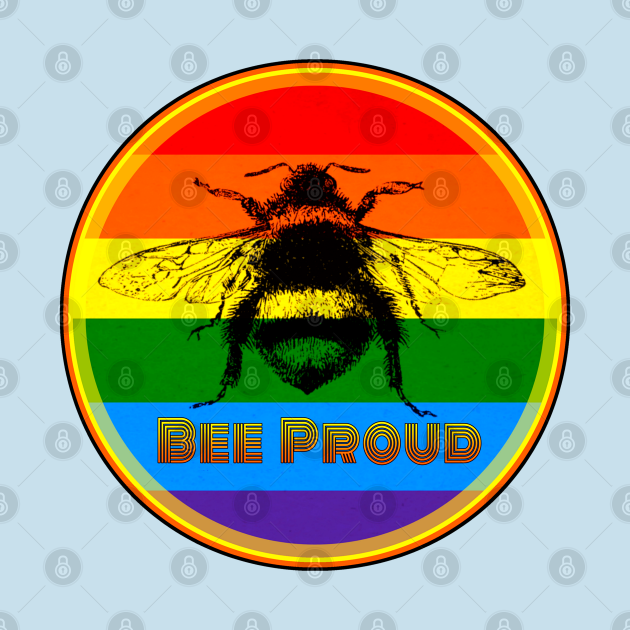 BEE PROUD. Celebrate Manchester Pride with this rainbow coloured bee ...