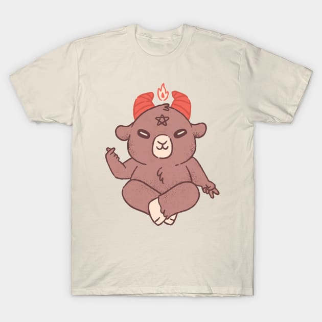 Cute Baphomet - Peace & Love - Baphomet - T-Shirt | TeePublic