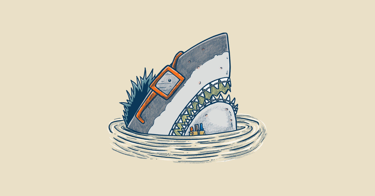 The Nerd Shark - Glasses - T-Shirt | TeePublic