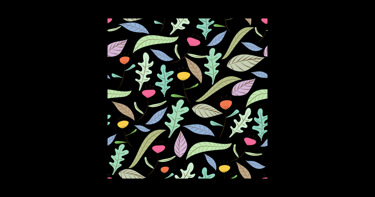 Leaf pattern - Leaf - Sticker | TeePublic