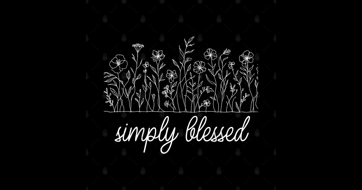 Simply Blessed, wild flowers design for dark colors - Simply Blessed ...