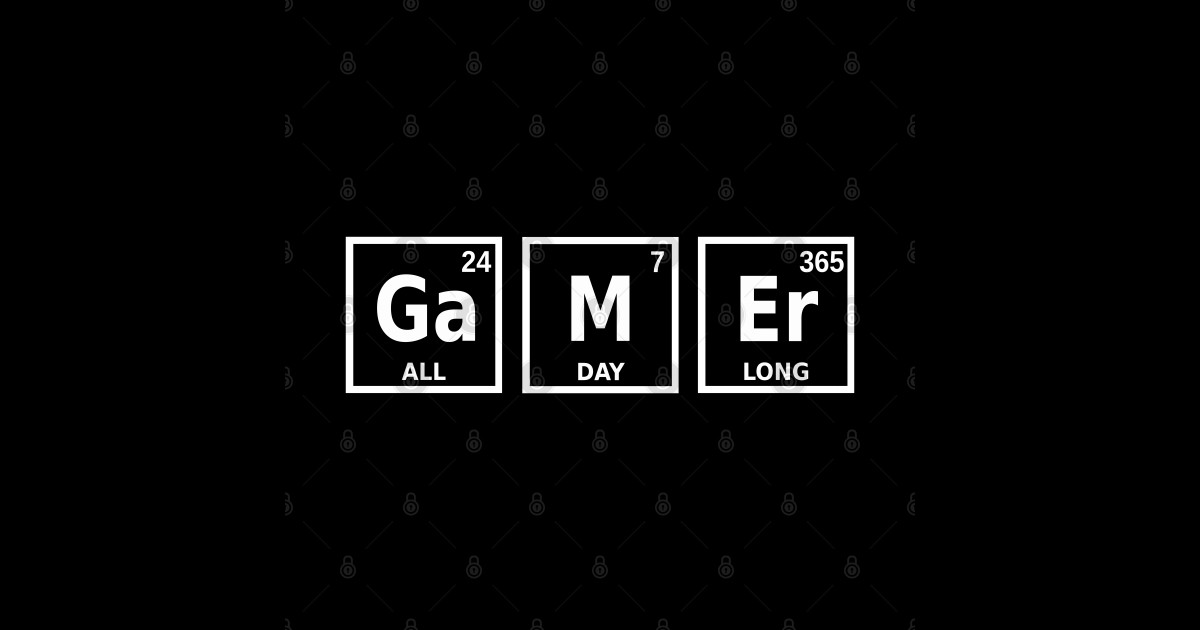 GaMeR Element logo Outline - Gamer - Posters and Art Prints | TeePublic