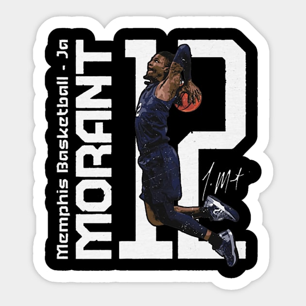 Ja Morant Memphis Vertical - Ja Morant - Sticker | TeePublic