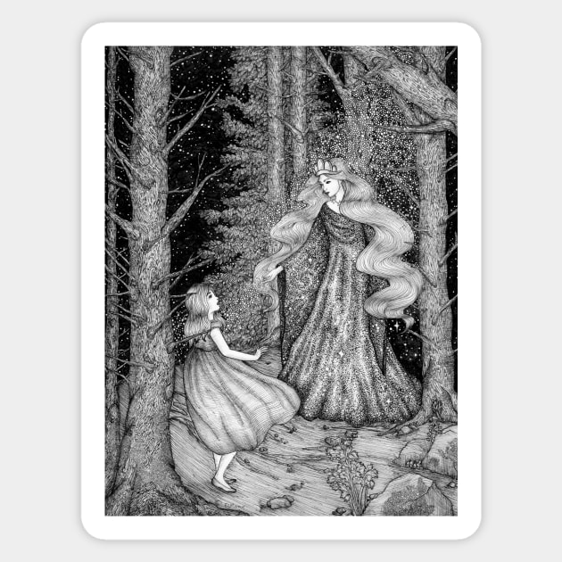 The Star Visitor - Fairy Tale - Sticker | TeePublic