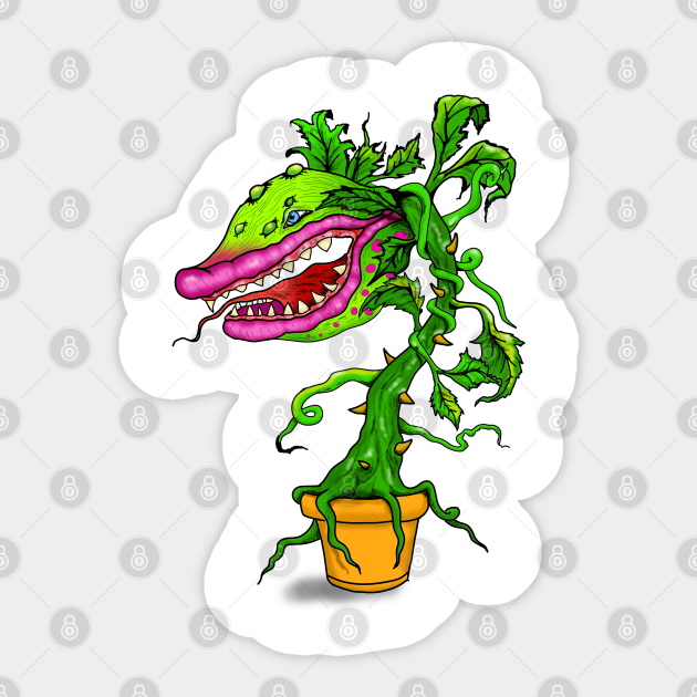 Man Eating Plant - Man Eating Plant - Sticker | TeePublic