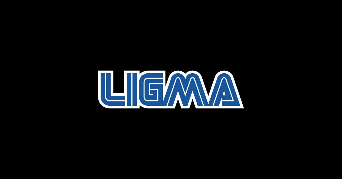 SEGA Genesis Ligma Logo Parody Bofa Sonic - Ligma - Sticker | TeePublic