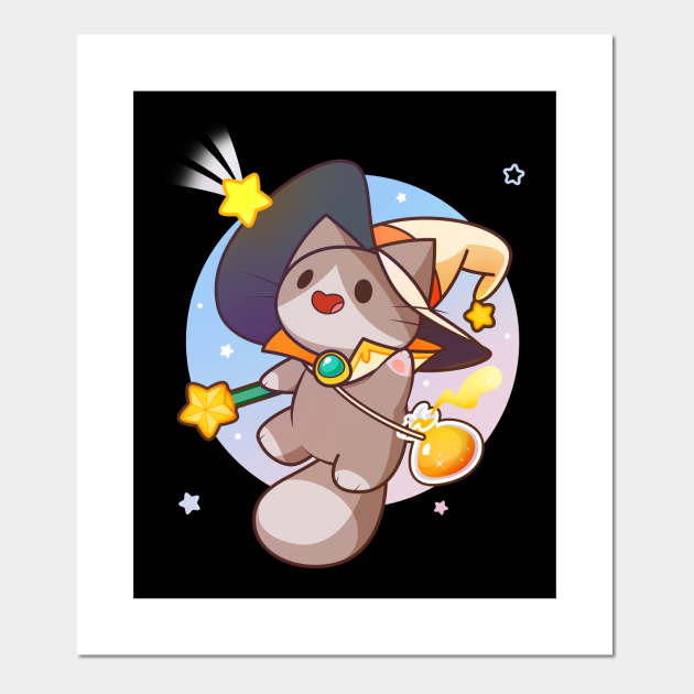 Dreamy Mage Cat - Mage - Posters and Art Prints | TeePublic