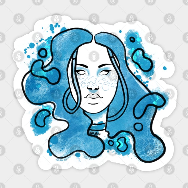Katara The Waterbender - Katara - Sticker | TeePublic