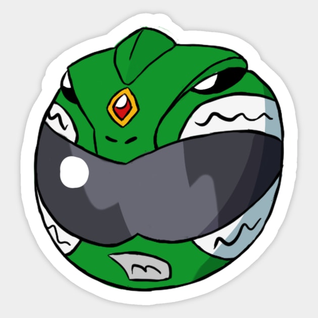 green ranger - Power Rangers - Sticker | TeePublic