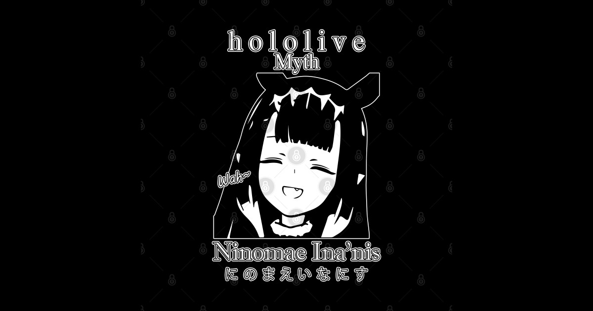 Ninomae Ina'nis Hololive English HoloMyth - Hololive En - Posters and ...