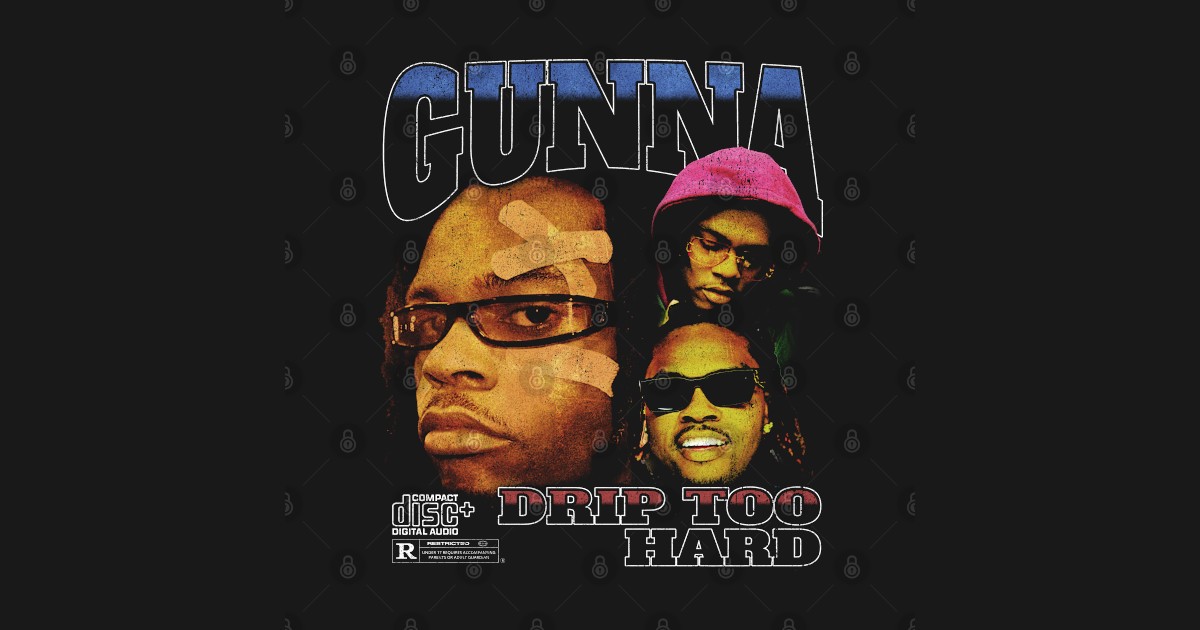 Gunna Rap Tee Bootleg Vintage Rapper Style 90s - Gunna - T-Shirt ...