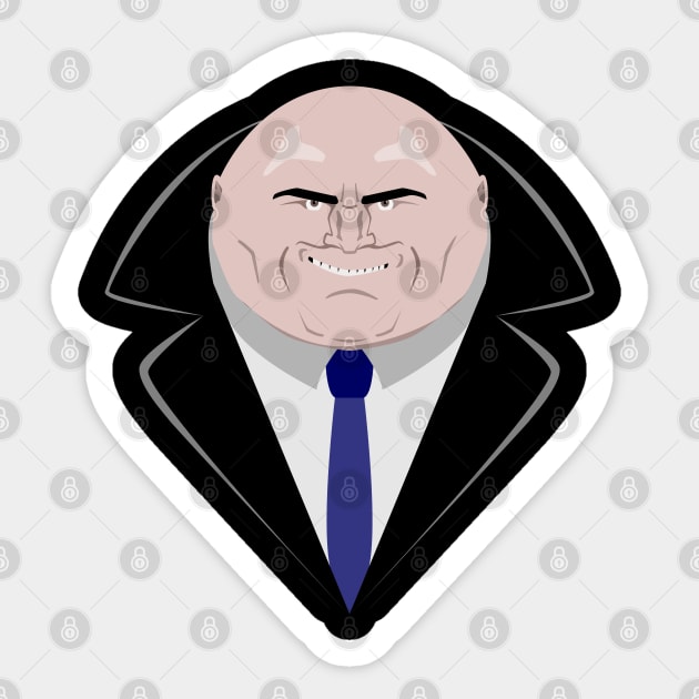 KingPin Custom Suite Colour - Spiderverse - Sticker | TeePublic