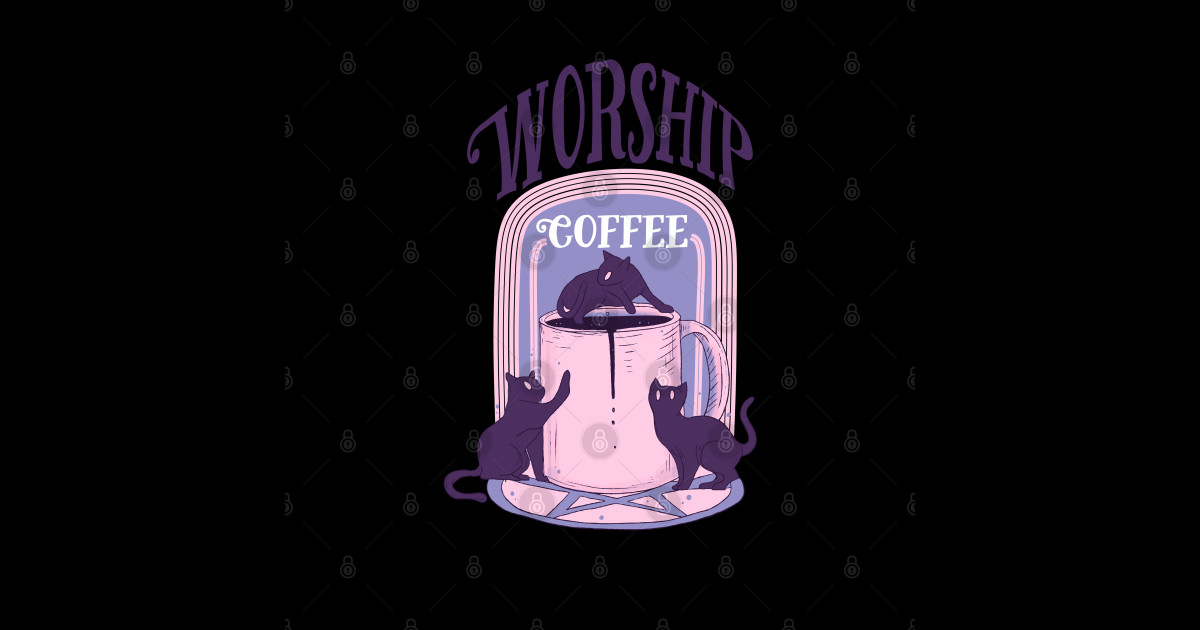 Worship coffee - Worship Coffee - Sticker | TeePublic