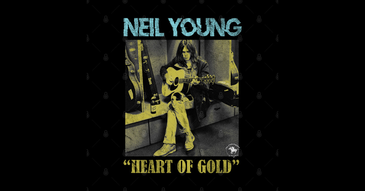 Neil Young - Golden Vintage - Neil Young - Sticker | TeePublic