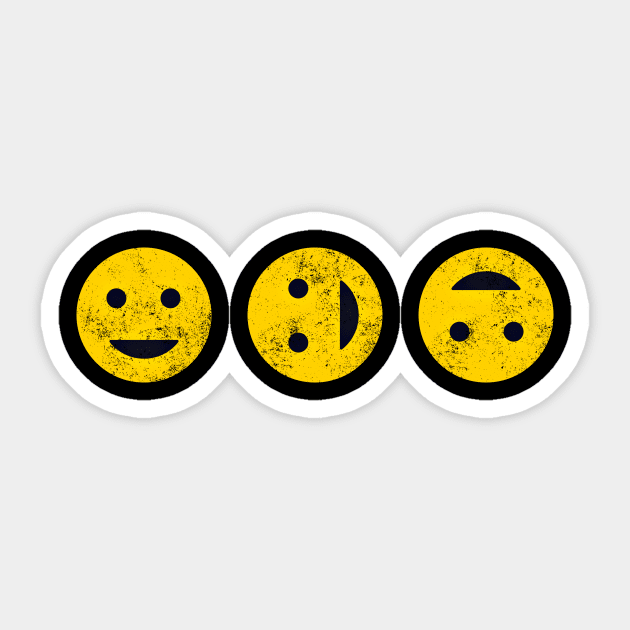 Smiley face rolling - Smiley Face - Sticker | TeePublic