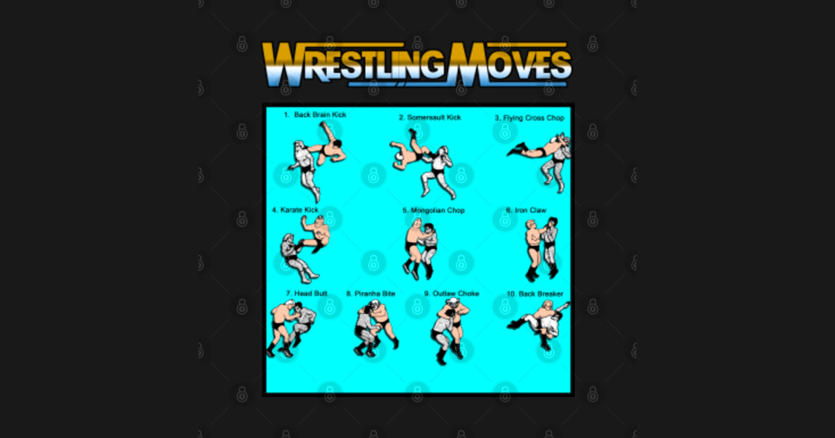 Wrestling Moves Wwe T Shirt TeePublic wrestling-moves-wwe-t-shirt-teepublic