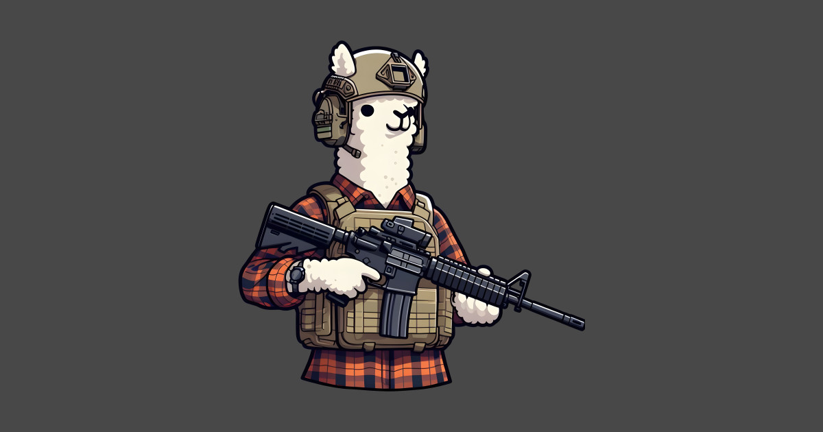 Tactical Alpaca Adventure Tee: Where Whimsy Meets Command - Tactical ...