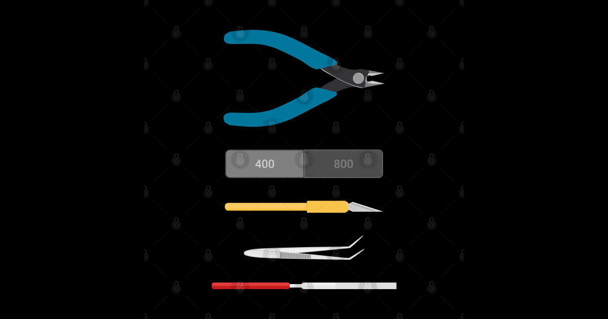 Gunpla Model Building Tools - Gunpla - Sticker | TeePublic