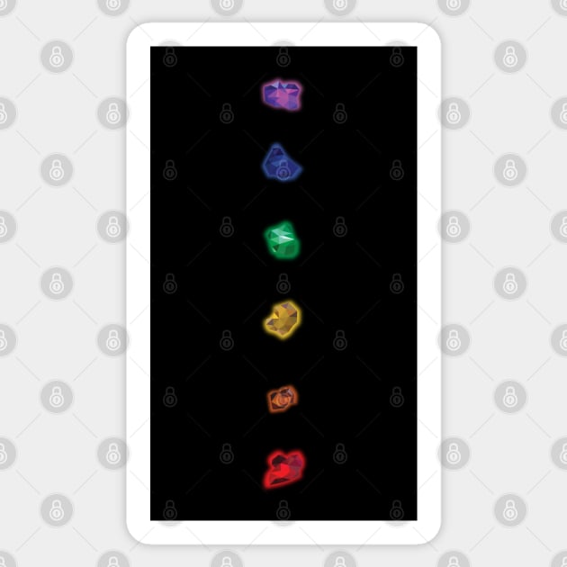 The infinity stones - Avengers - Sticker | TeePublic