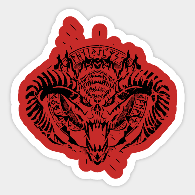 Balrog Black - Balrog - Sticker | TeePublic
