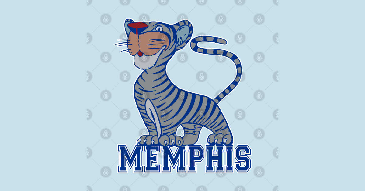 Vintage Memphis Mascot - Tom the Tiger - Memphis - T-Shirt | TeePublic