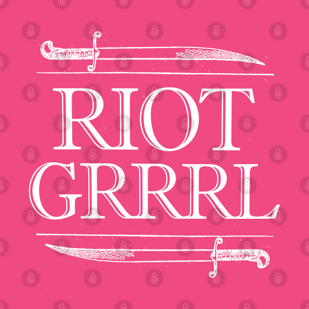 Riot Grrrl // Feminist Pride Artwork - Riot Grrrl - Tapestry | TeePublic