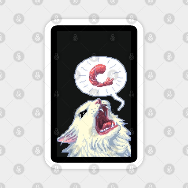 8-bit Shrimpin' Thurston the cat - 8bit - Magnet | TeePublic