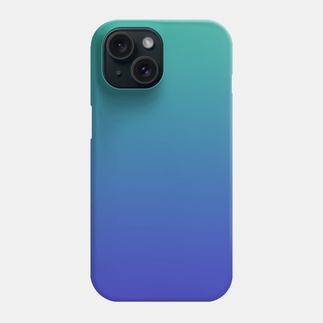 Aqua to Blue Gradient - Gradient - Phone Case | TeePublic